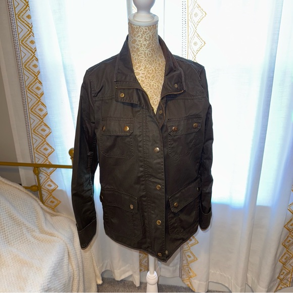 J. Crew | Jackets & Coats | J Crew Waxed Cotton Utility Jacket | Poshmark